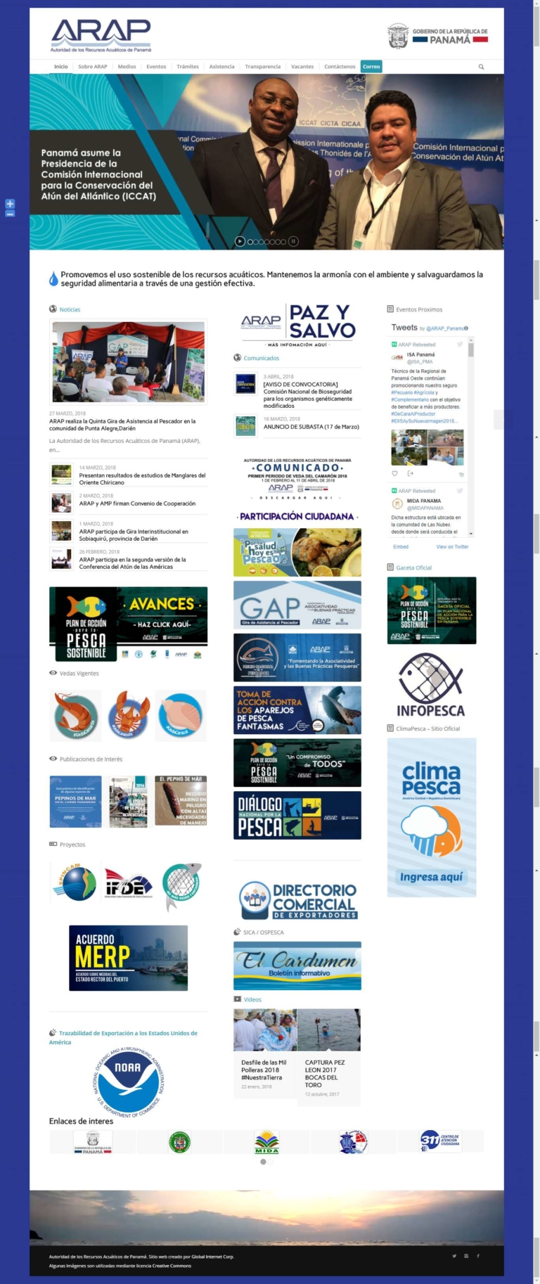 Autoridad de los Recursos Acuáticos de Panamá (arap.gob.pa) – Negocios ...